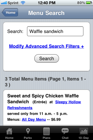 New and Improved Menu Search! | TouringPlans.com Blog