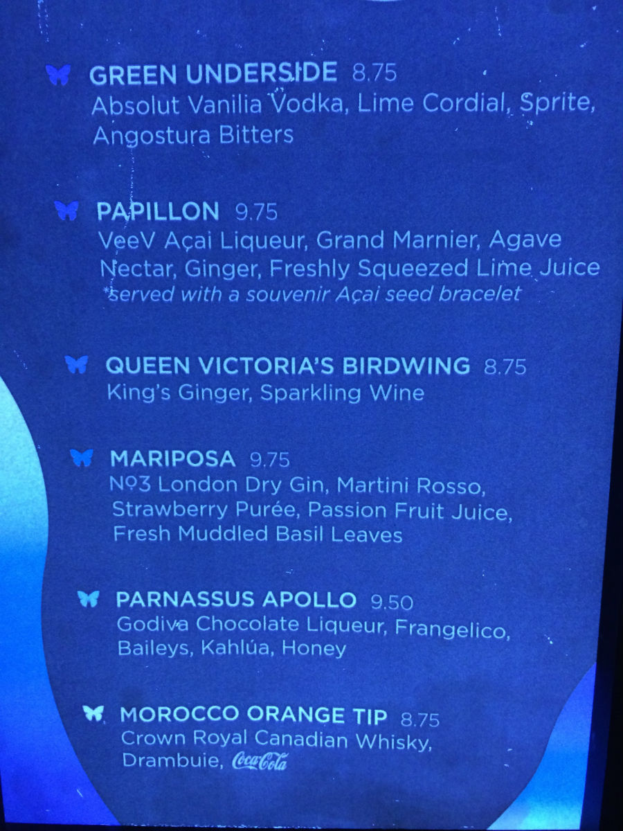 Live from the Disney Dream – Bar Menus – 687, Evolution, District ...