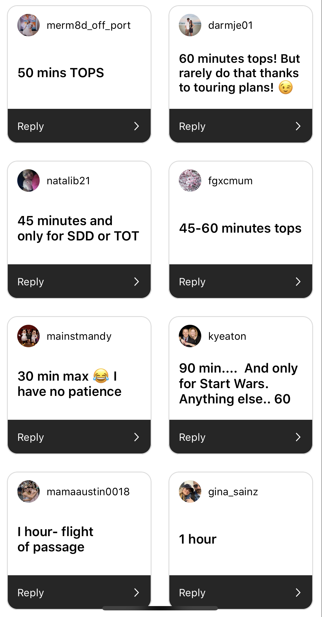 Your Instagram Reactions: How Long Would YOU Wait? | TouringPlans.com Blog