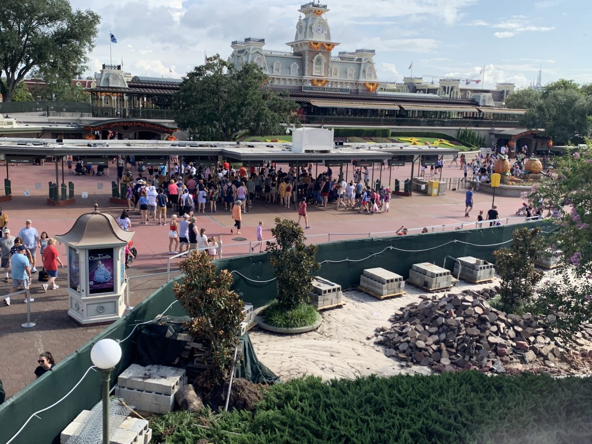Magic Kingdom Paving Stone Demolition is Well Underway | TouringPlans ...