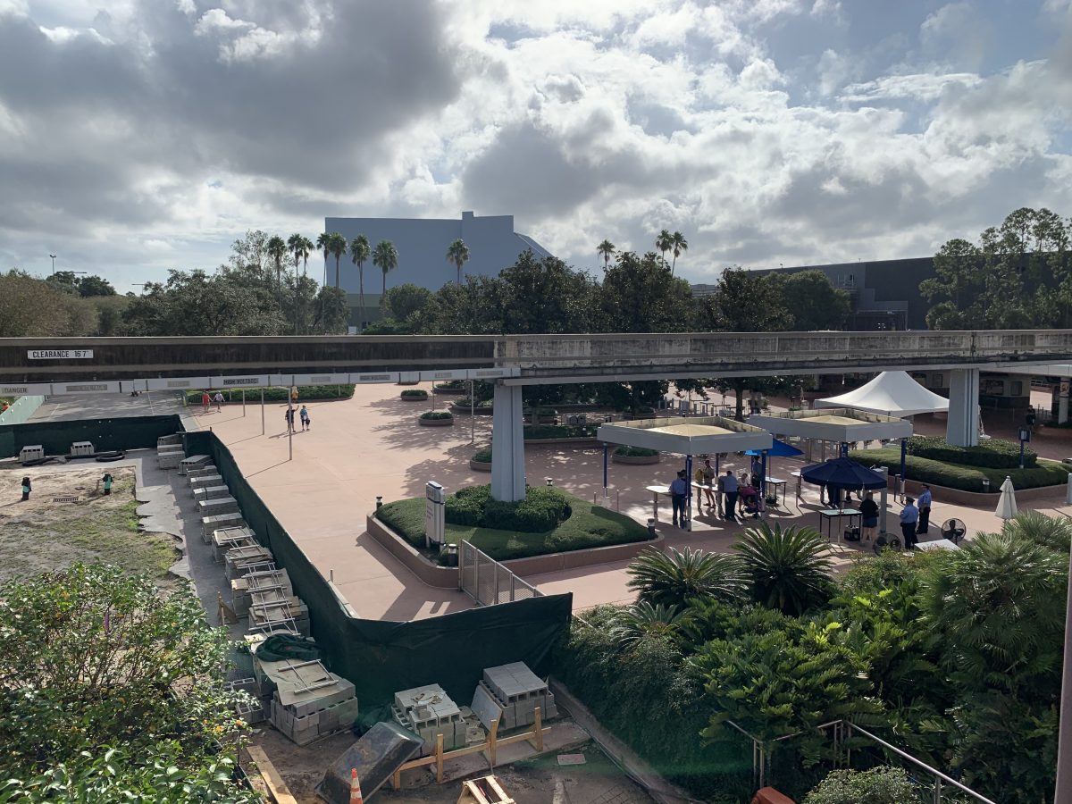Epcot Construction Update: Tram and Security Area Nearly Complete ...