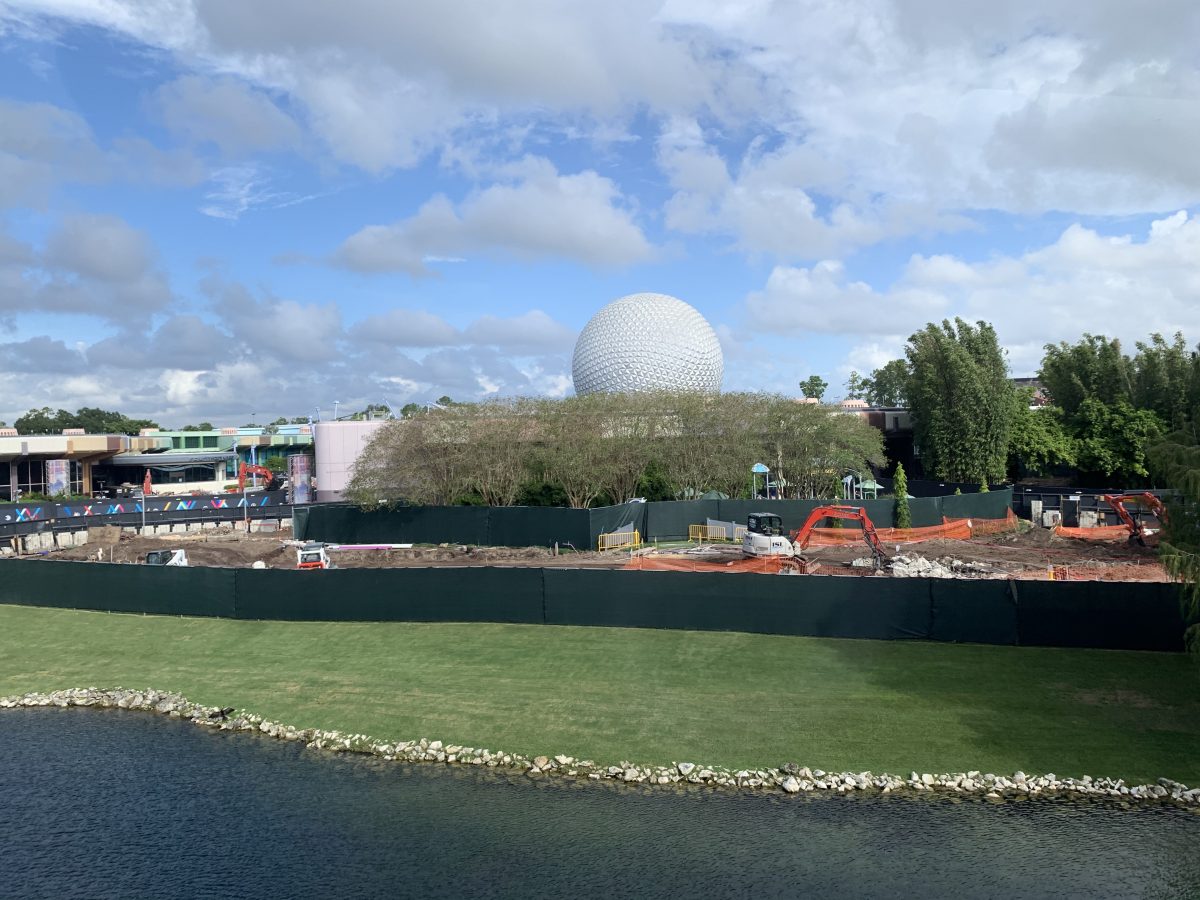 Epcot Construction Update: Tram and Security Area Nearly Complete ...
