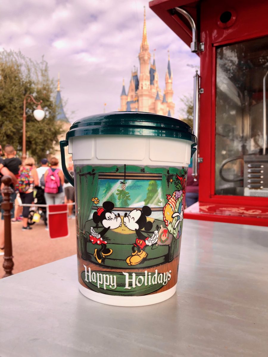 New Holiday-Themed Popcorn Bucket at WDW Carts | TouringPlans.com Blog