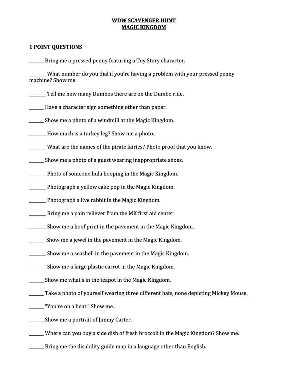 What I Love! Planning a Disney World Scavenger Hunt | TouringPlans.com Blog