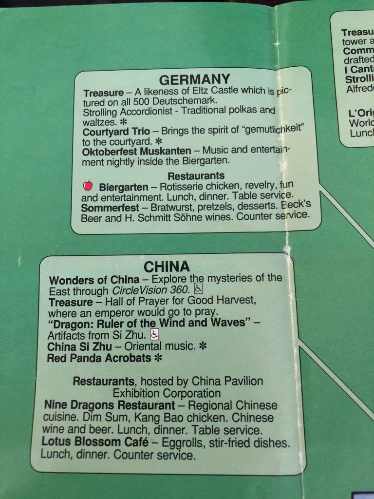 A Look Back at the EPCOT ’94 Guidemap | TouringPlans.com Blog