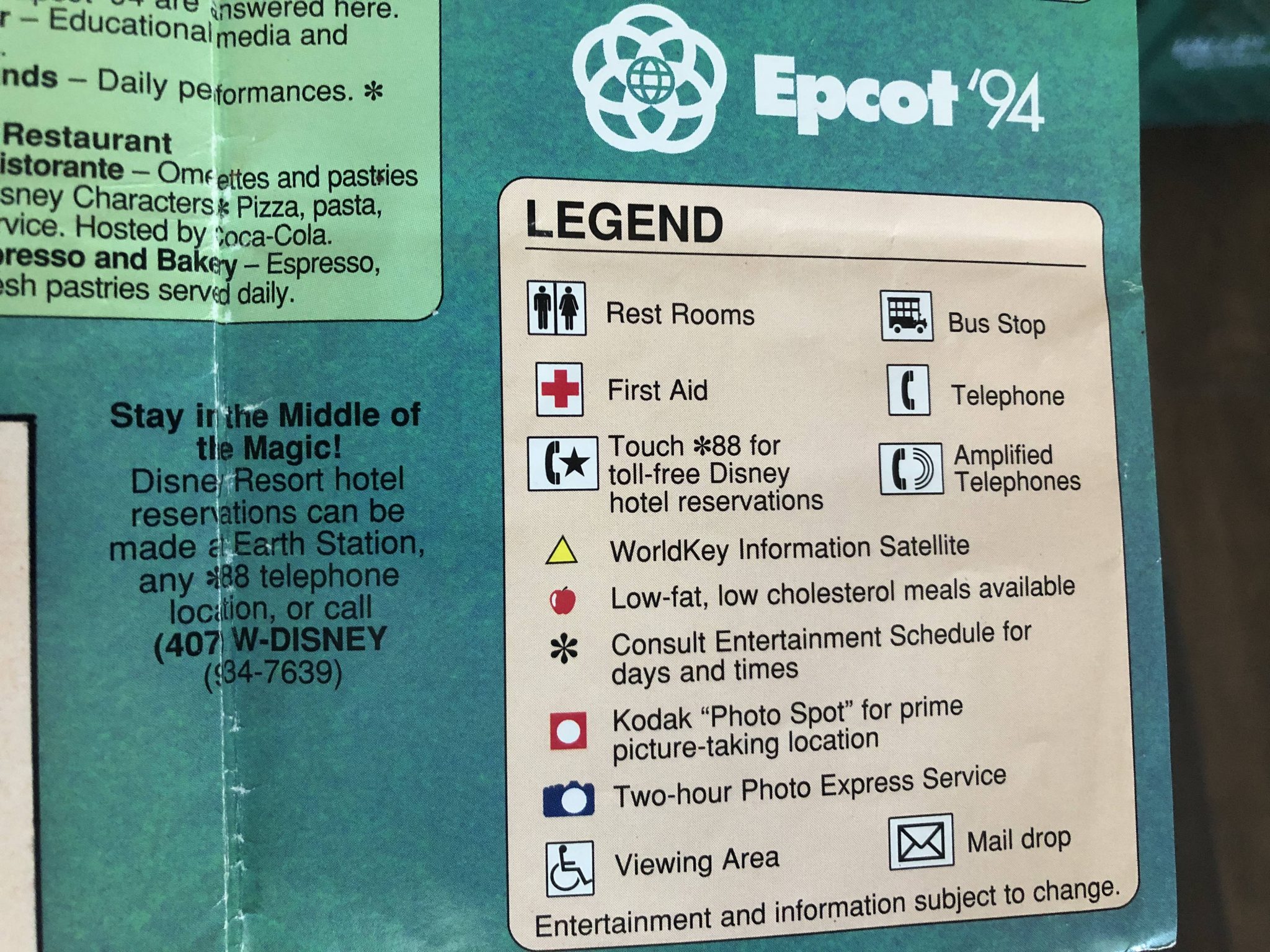 A Look Back at the EPCOT ’94 Guidemap | TouringPlans.com Blog