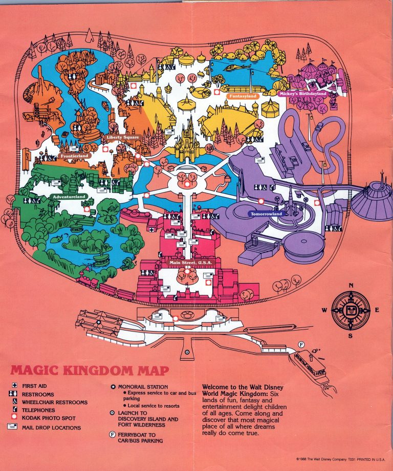 Fun Stuff: Late 1980s Park Maps! | TouringPlans.com Blog