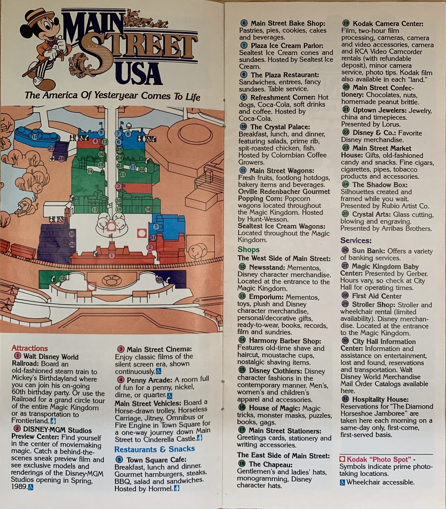 Fun Stuff: Late 1980s Park Maps! - Disney by Mark