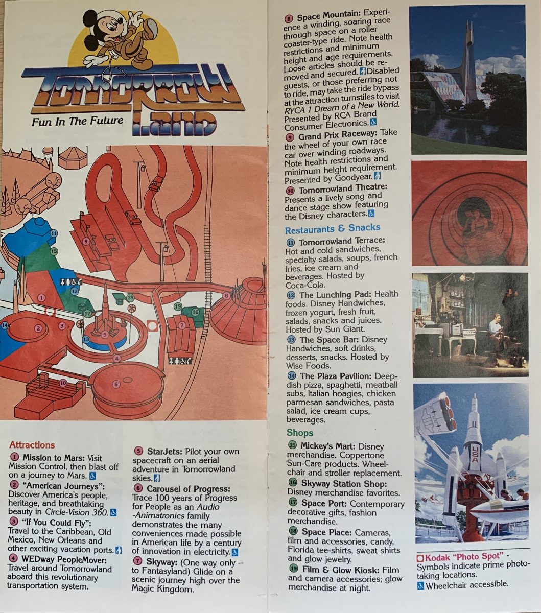 Fun Stuff: Late 1980s Park Maps! | TouringPlans.com Blog