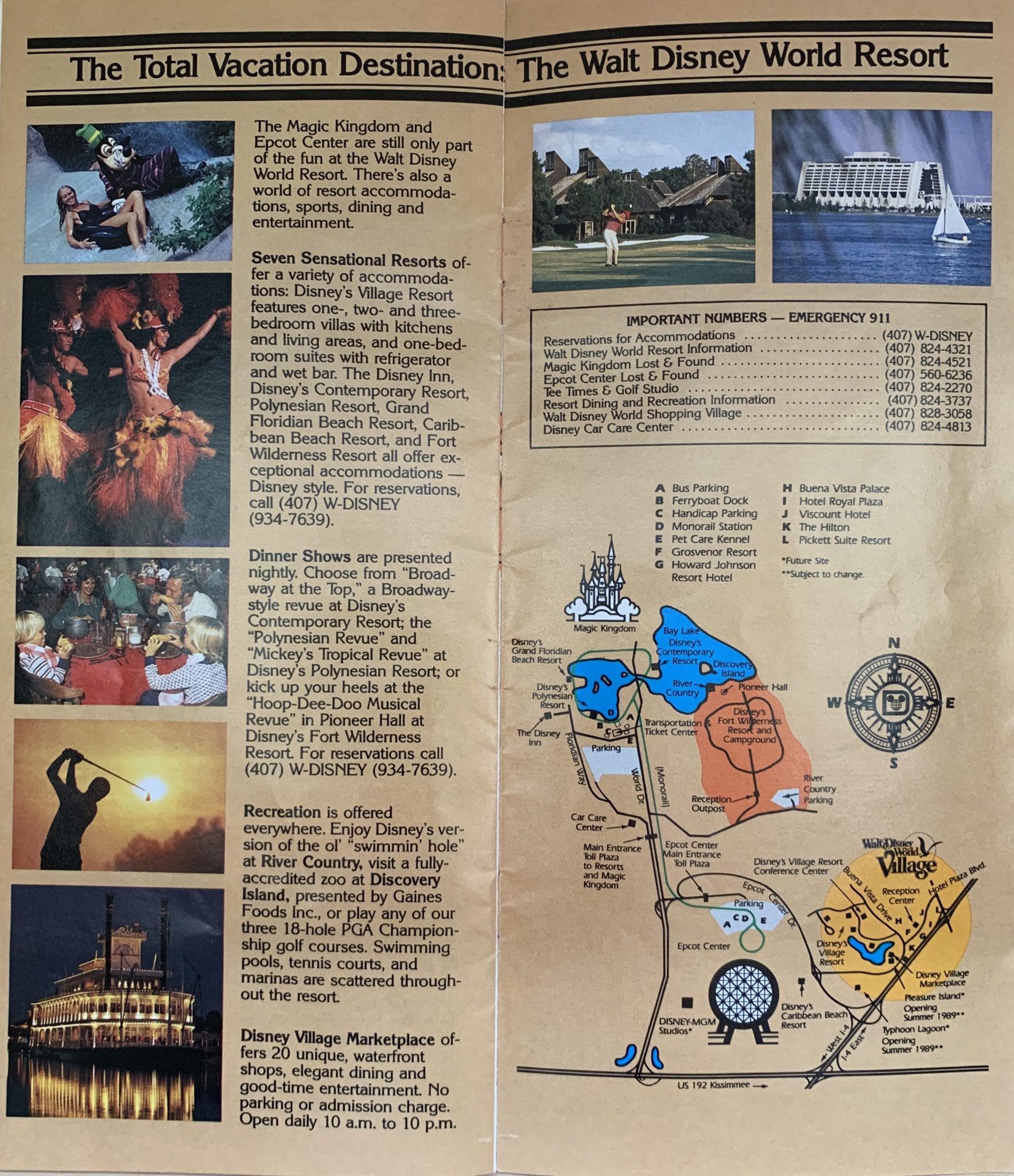 Fun Stuff: Late 1980s Park Maps! | TouringPlans.com Blog