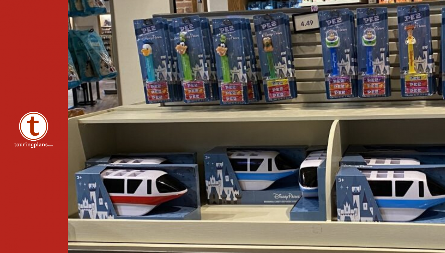 New Disney PEZ Dispensers and Monorail Display Arrive at Disney Springs ...