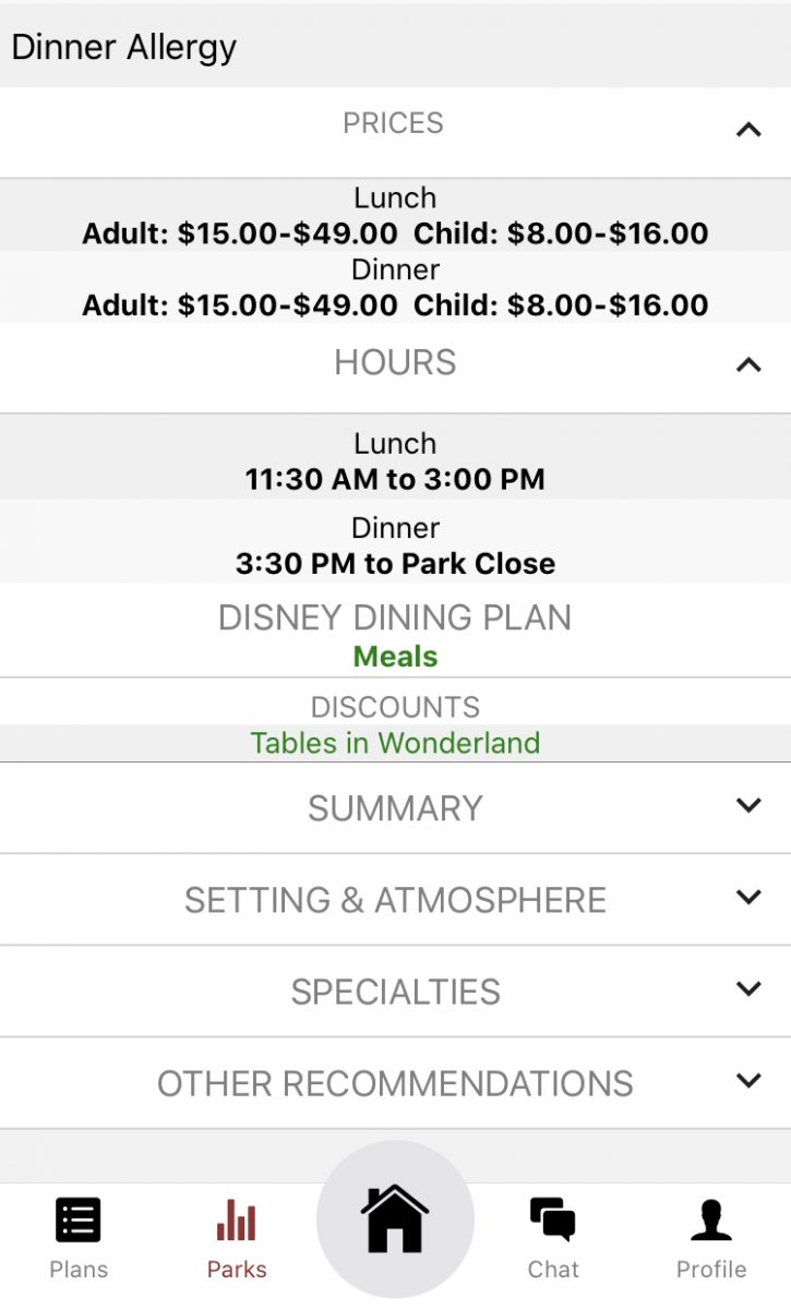 How to Navigate the Lines 2.0 App Dining Page | TouringPlans.com Blog