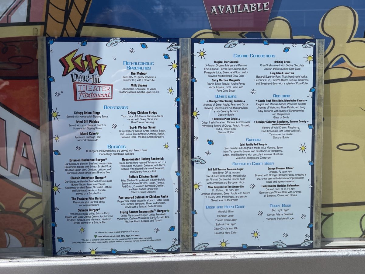 Sci-Fi Dine-In Theater Review: Dinner at the Drive-In | TouringPlans ...