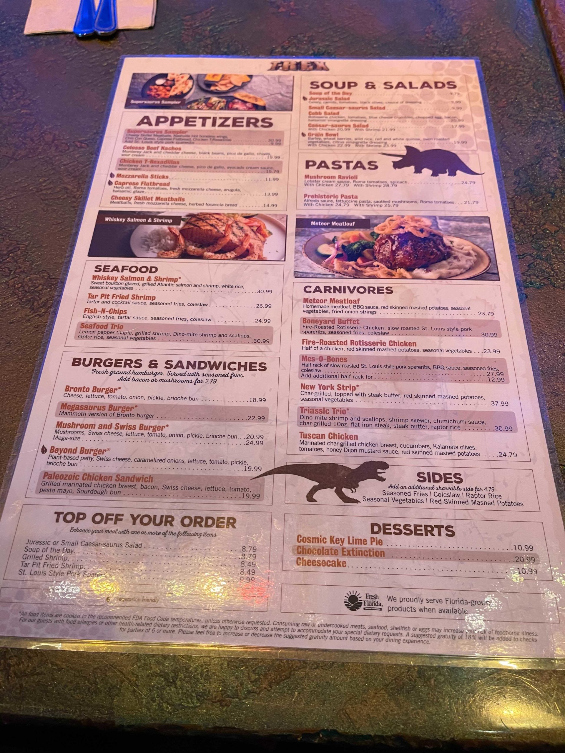 T-Rex Restaurant: A Meal 200 Million Years in the Making | TouringPlans ...