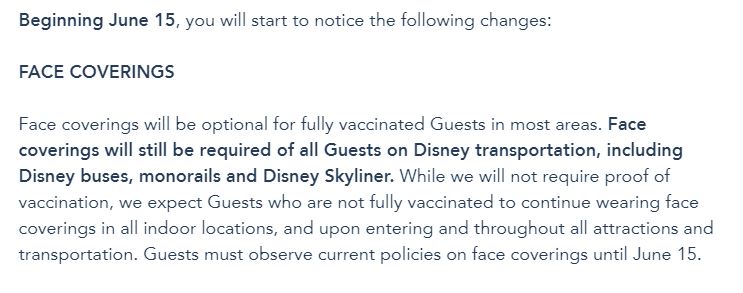 Walt Disney World Will Make Masks Optional For Fully Vaccinated Guests ...