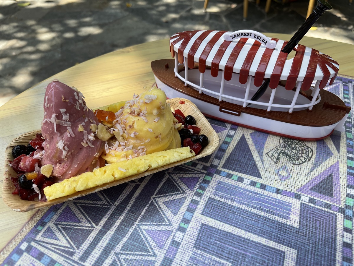 REVIEW: Jungle Cruise Boat Dole Whip Pineapple Split Sundae at ...