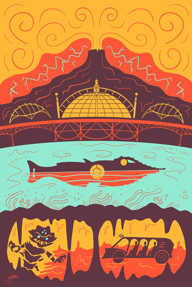 SATURDAY SIX Presents: The Theme Park Artwork of Rob Yeo (Books ...