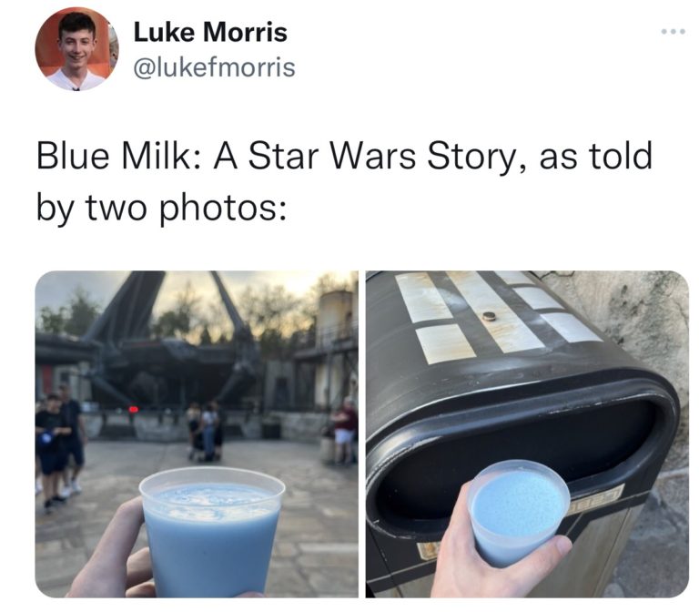 25 Days of Christmas – Day 15: BLUE MILK at Star Wars: Galaxy’s Edge ...