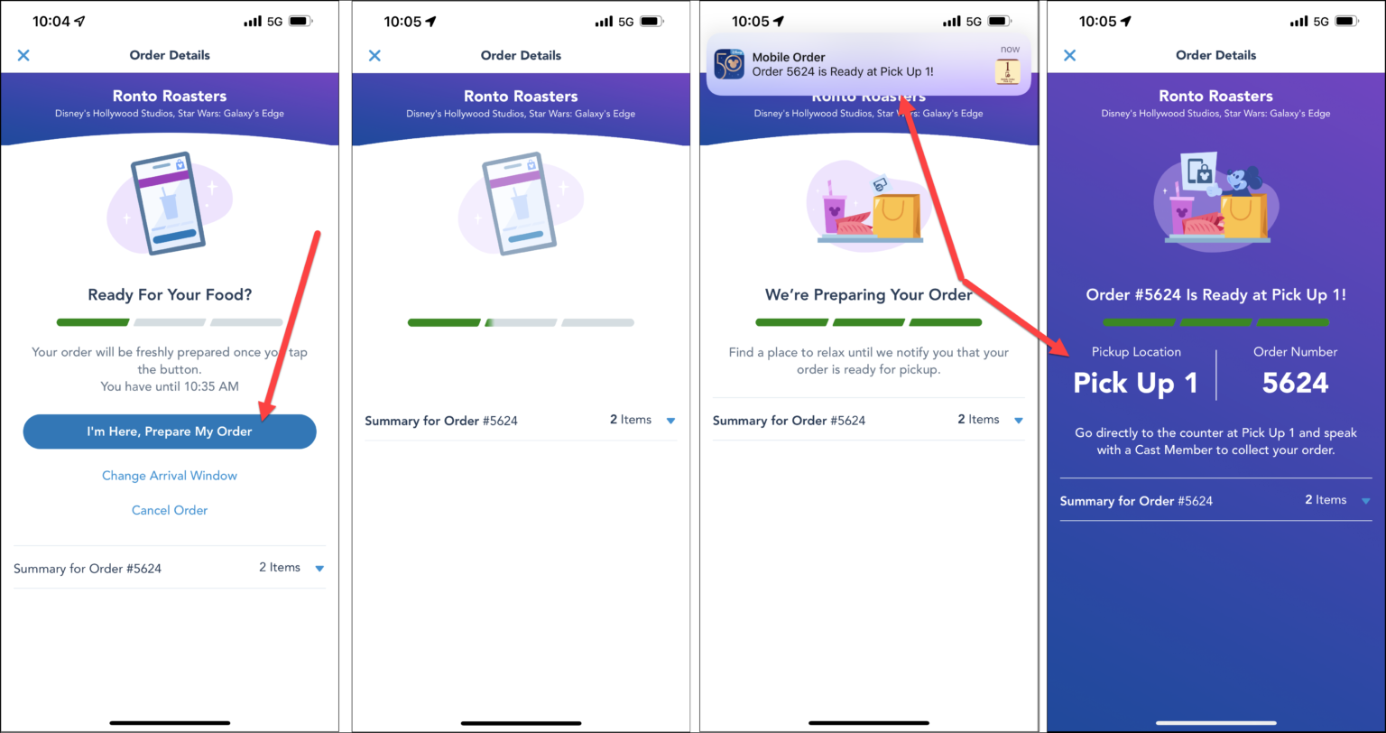 Using Disney World Mobile Order Guide and FAQ