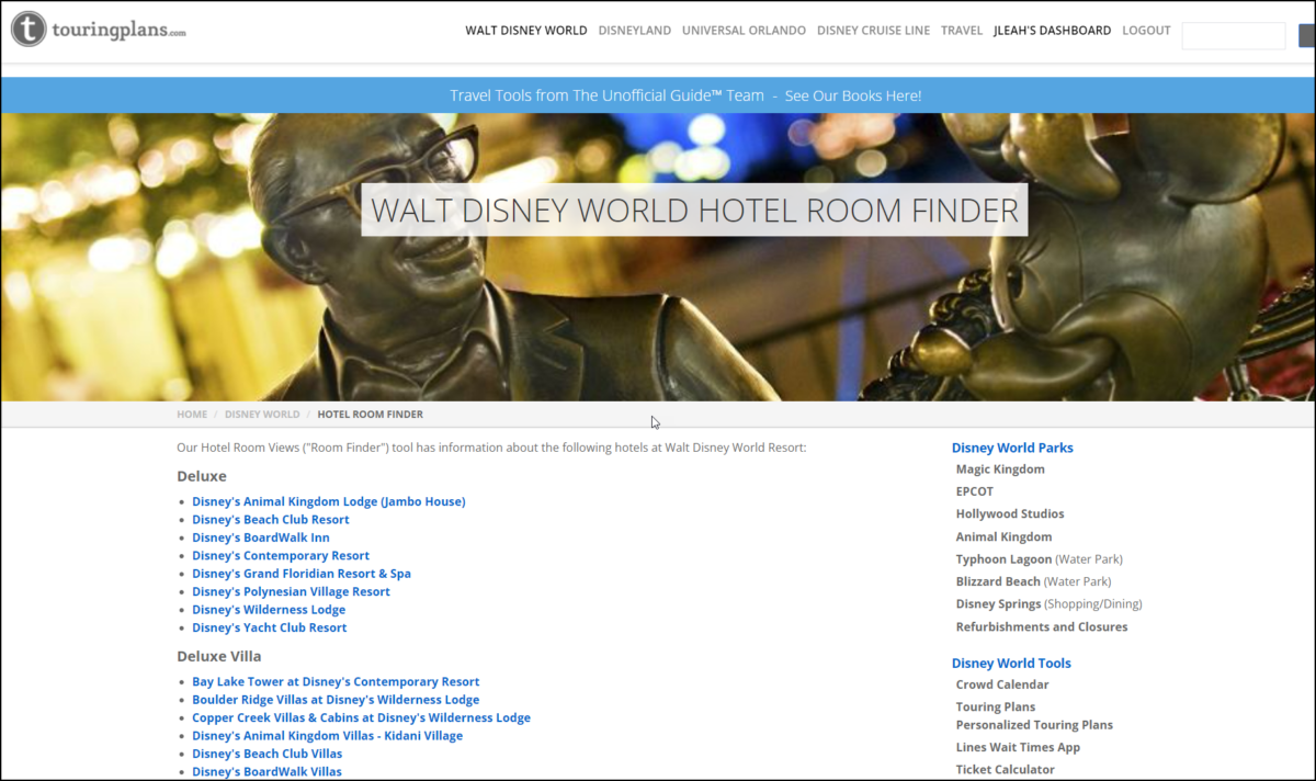 Step by Step: How to Use the TouringPlans Room Finder | TouringPlans ...