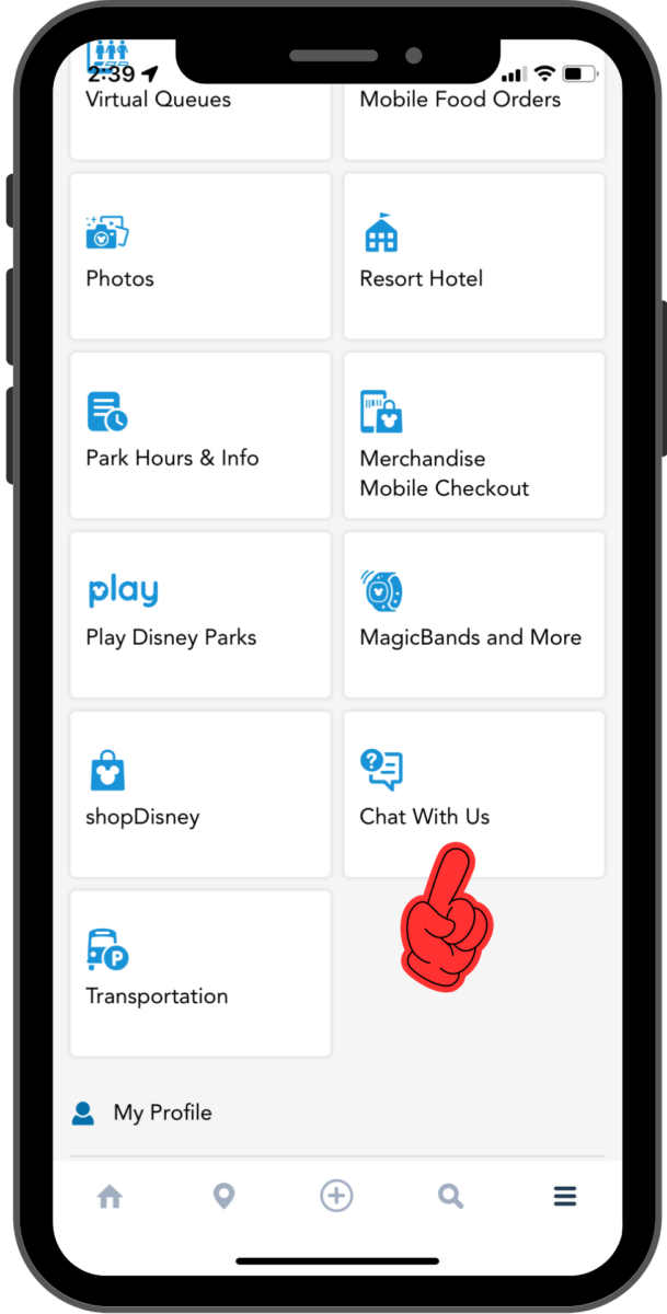 Getting Help With My Disney Experience App