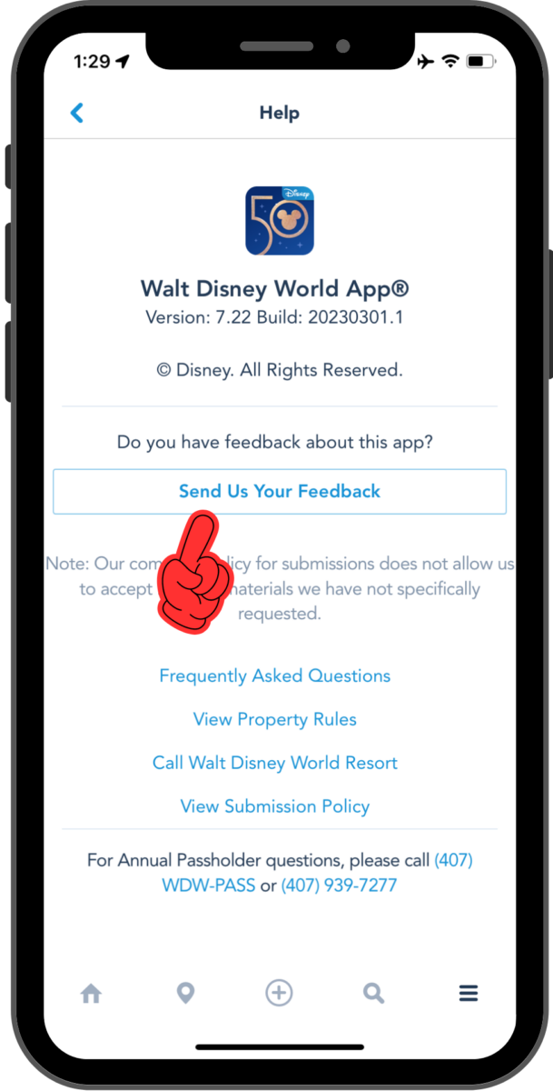 Getting Help With My Disney Experience App