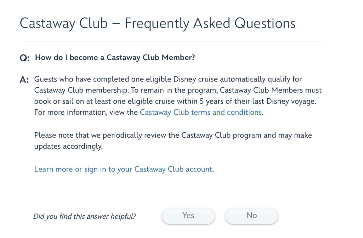 FAQ: Disney Cruise Line Castaway Club | TouringPlans.com Blog