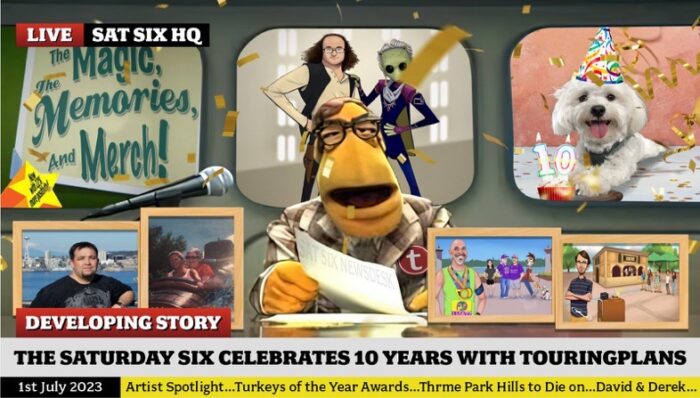 The SATURDAY SIX Celebrates Ten Years with TouringPlans | TouringPlans ...