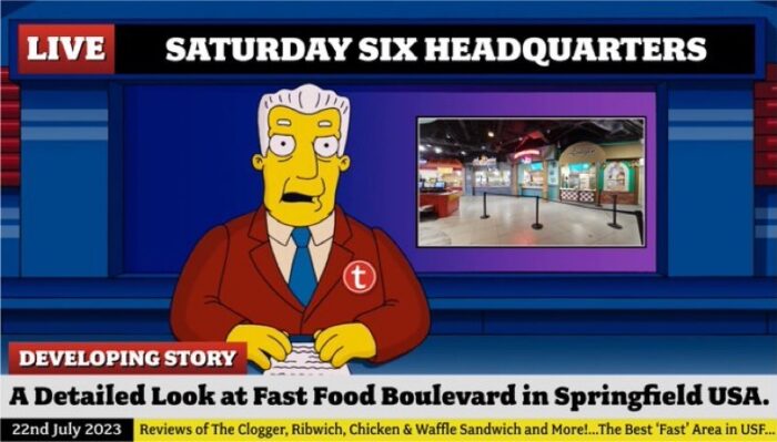 SATURDAY SIX Presents: A Guide to FAST FOOD BLVD in Springfield USA ...