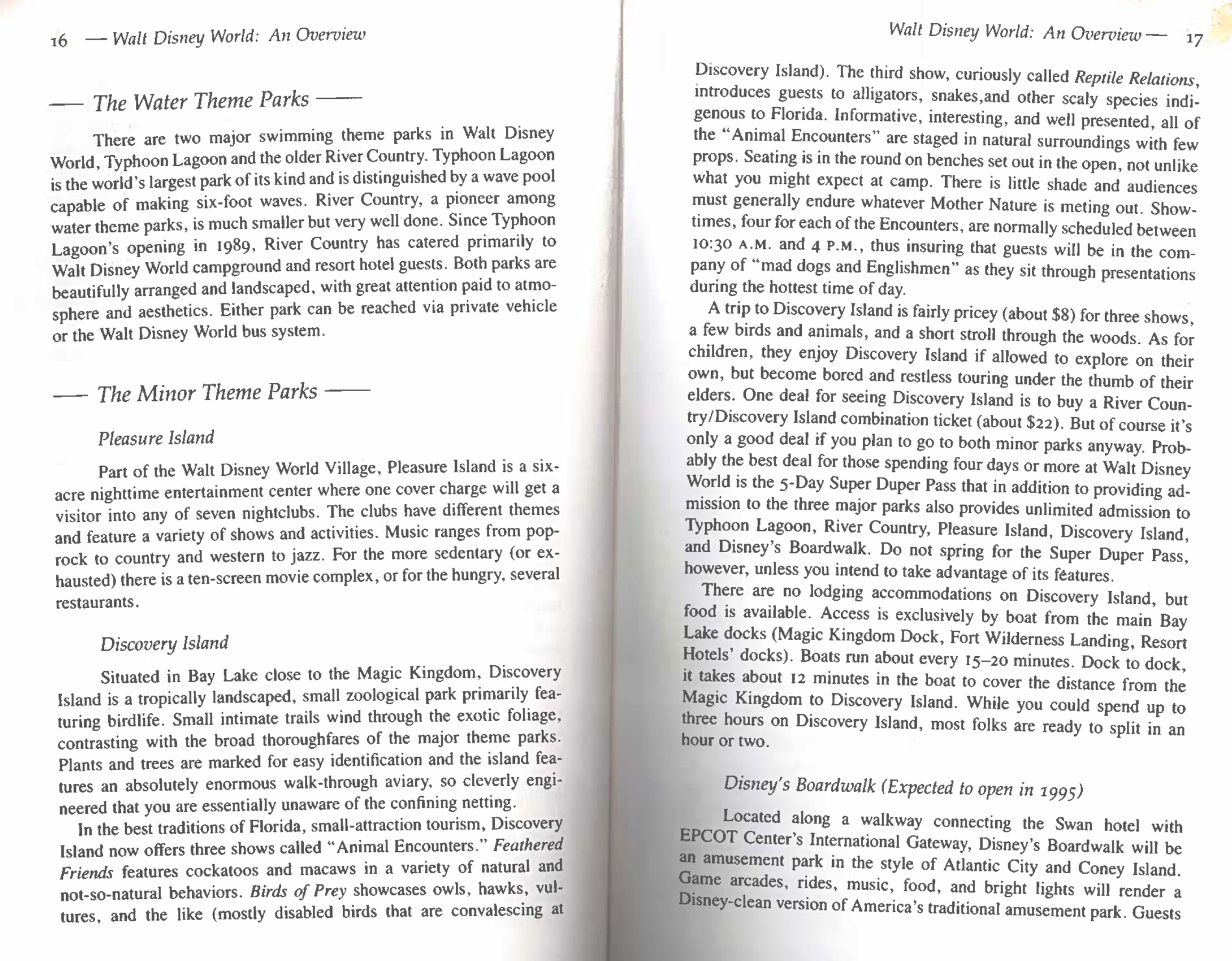 A Look Back at The Unofficial Guide to Walt Disney World 1994 ...