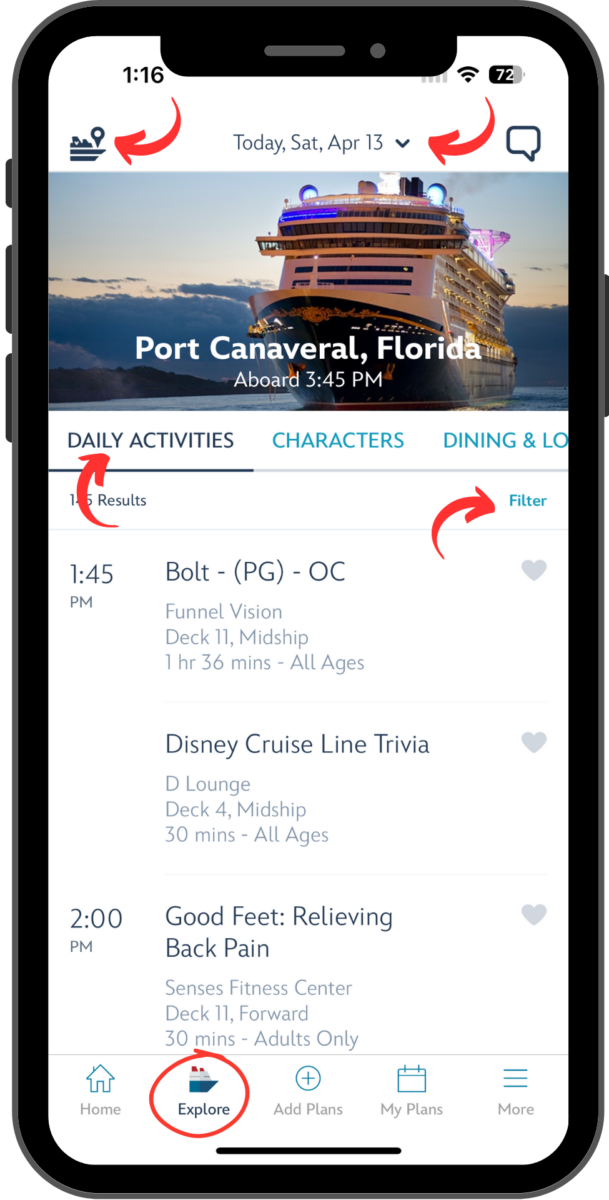 Plan Your Day With the Disney Cruise Line Navigator App | TouringPlans ...