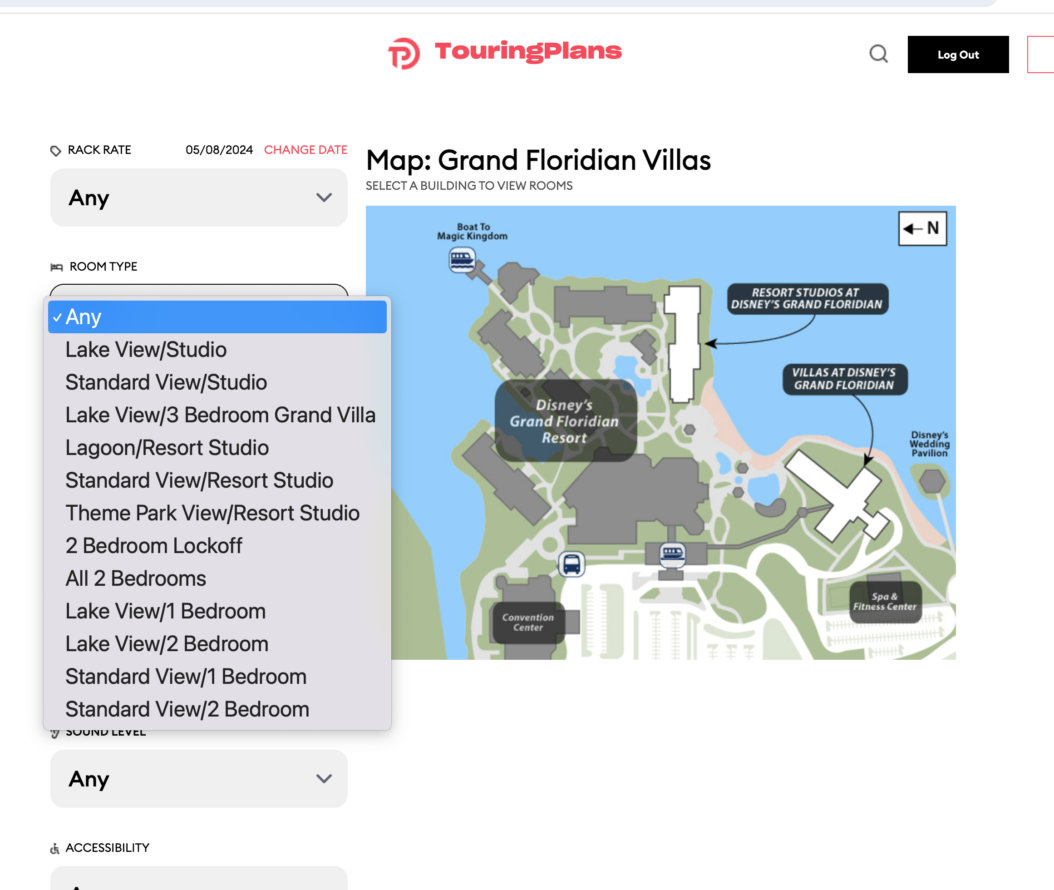 Hotel Room Finder Update: Grand Floridian Resort and Grand Flo Villas ...